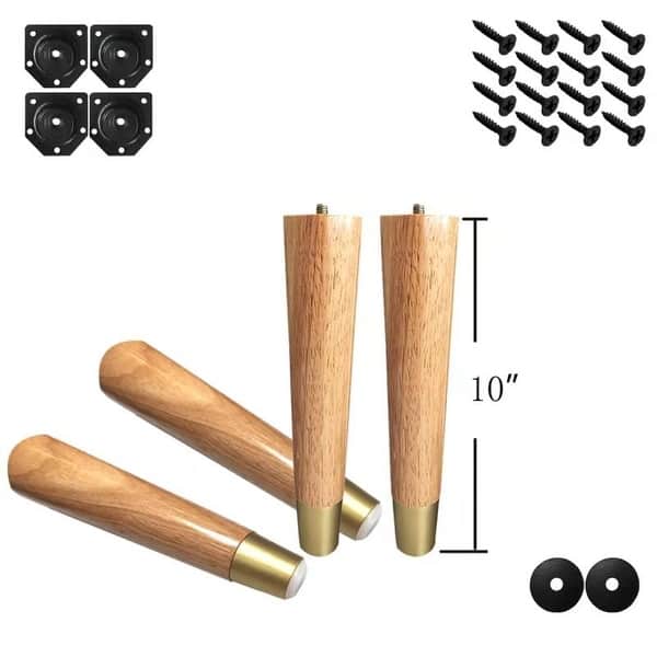 Serenta Furniture Wood Table Legs 4 Piece Set - On Sale - Bed Bath ...