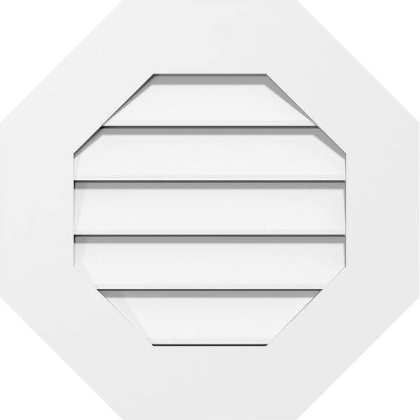 Octagonal Surface Mount PVC Gable Vent: Standard Frame - Bed Bath ...