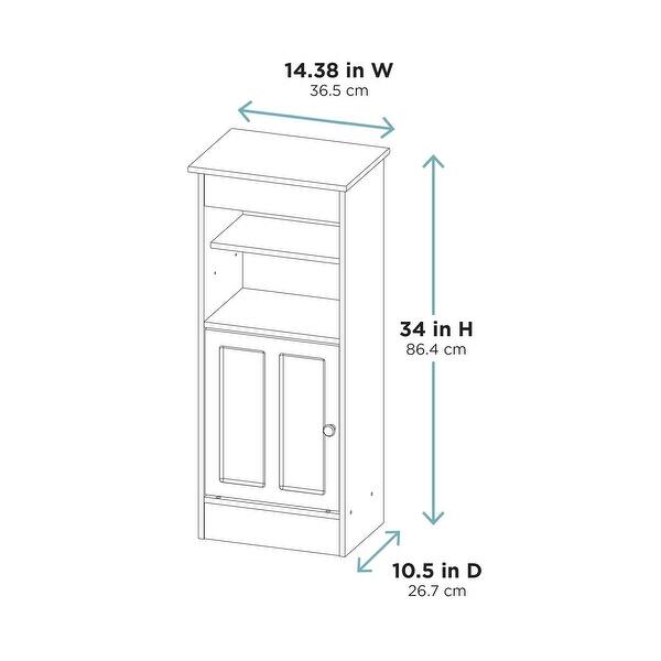White Bathroom Linen Stand with 4 Shelves - Bed Bath & Beyond - 36276007