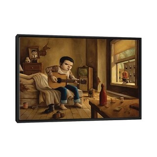 iCanvas "The Man Who Laughs" by Bob Dob Framed Canvas Print - Bed Bath ...