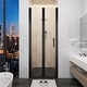 QuivaraView Double Foldable Fameless Tempered Glass Bi-fold Shower Door ...