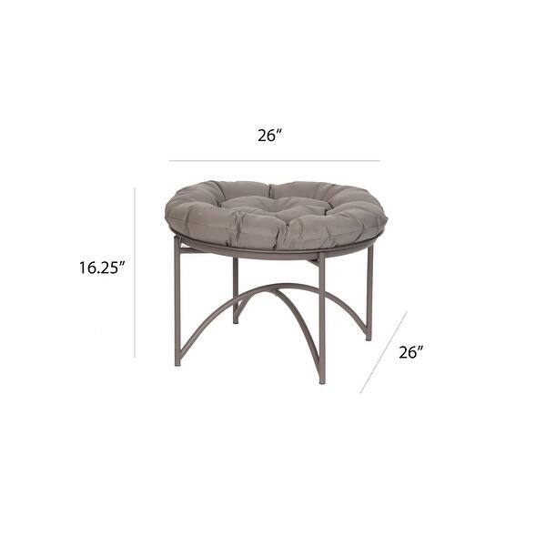 1033FHTBlack Center Table/ Foot Stool - Bed Bath & Beyond - 38266241