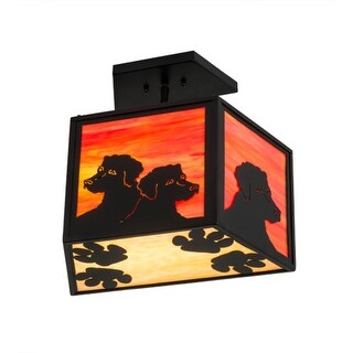 Meyda Tiffany 176909 Personalized 2 Light 16" Wide Semi-Flush Ceiling ...