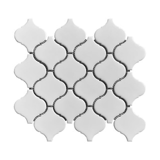 Porcelain Mosaic Tiles - Arabesque Mosaic Tiles - Case (10 Sheets ...