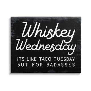 Stupell Funny Whiskey Wednesday Canvas Wall Art Design by Lil' Rue ...