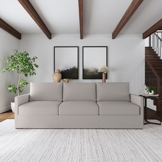 99" Square Arm Modular Sectional Sofa with Reversible Cushions by Flexsteel - 101" x 35" x 37 ...