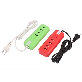 AC110-250V US Plug 4 USB Charging Adapter Multi-use Power Strip Set ...