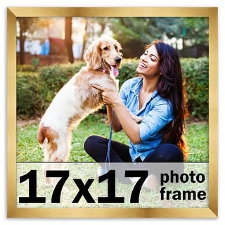 17x17 Frame Gold Bronze Picture Frame - Modern Photo Frame Includes UV ...