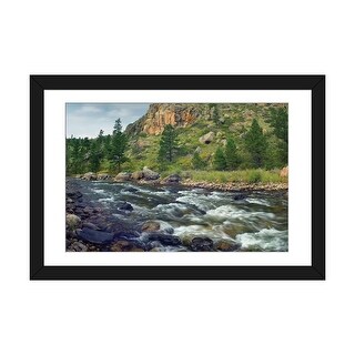 iCanvas "Rapids With Cliffs Above Cache La Poudre River, Colorado" by ...