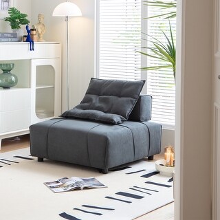 Modern 33-in Sectional Armless Single Sofa with Backrest - Bed Bath ...