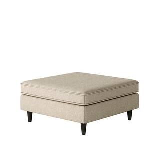Sugarshack Oatmeal 38" Square Padded Cocktail Ottoman - Bed Bath ...