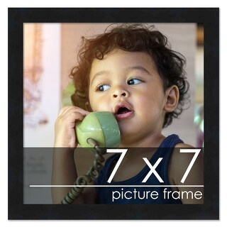 7x7 Contemporary Black Wood Picture Square Frame - Picture Frame ...