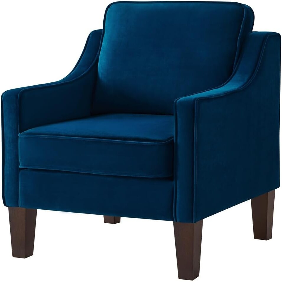 Armchair,Living Room Single Seat Sofa Chair with Wooden Legs ...