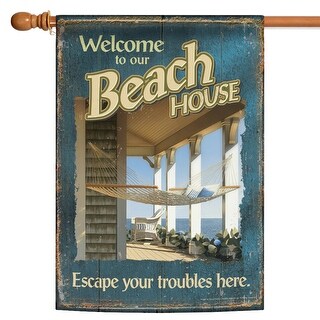 Our Beach House Outdoor House Flag 40" x 28" - Bed Bath & Beyond - 36402160