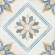 Monastery 8 x 8 Floral Satin Italian Porcelain Floor and Wall Tile ...