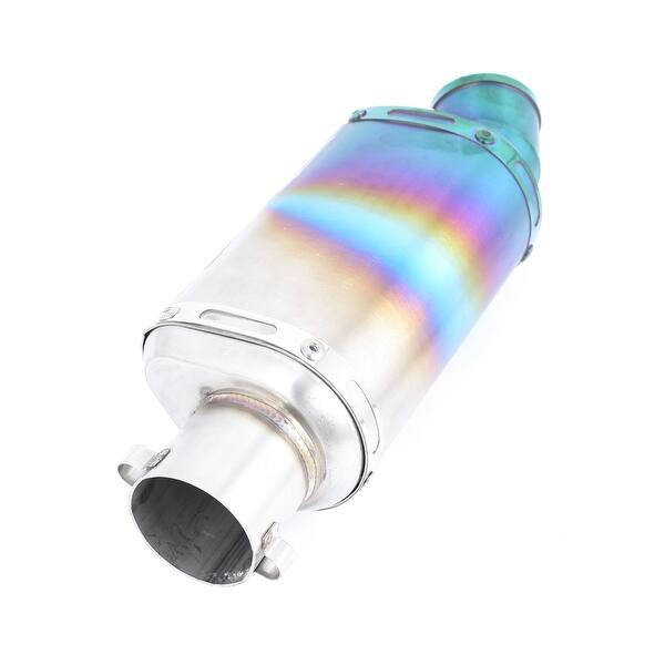 Motorcycle 50mm Inlet Dia Triangle Design Exhaust Slant Tip Pipe ...