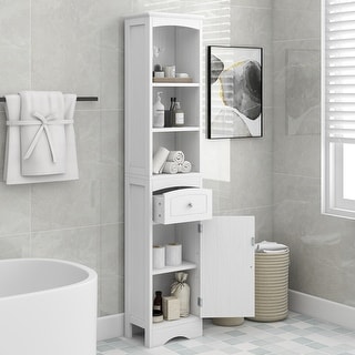 Freestanding Tall Bathroom Cabinet with Drawer - Bed Bath & Beyond ...