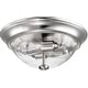13 inch round ceiling lighting fixture nickel glass ceiling lamp - N/A ...