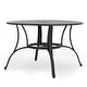 Outdoor Cast Aluminum Circular Dining Table Durable Bronze Finish - Bed ...