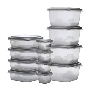 12-Piece BPA-Free Food Storage Container Set with Lids - Microwave ...