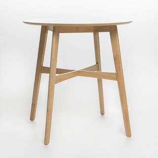 Natural Oak Counter Height Dining Table, Compact Design for Small ...