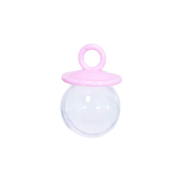 Set of 24 pcs Pink Plastic Baby Pacifier Baby Shower Party Favor Candy ...