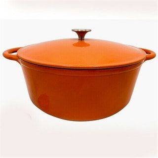 Chef 4-Piece Enameled Cast Iron Cookware Set, Orange. - Bed Bath ...