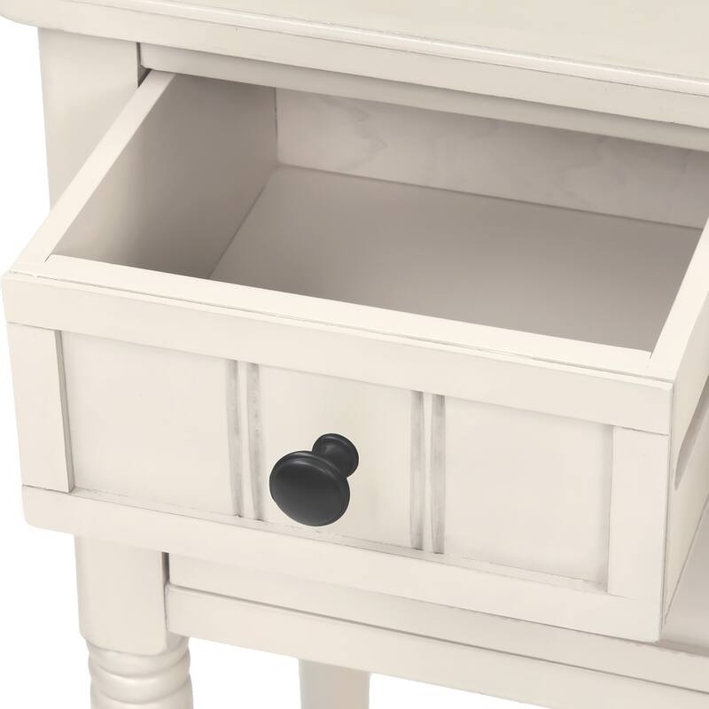Console Table with Three Storage Drawers - Overstock - 34928323