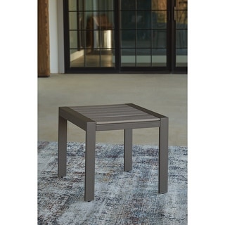 Signature Design by Ashley Tropicava Outdoor Poly All Weather End Table ...