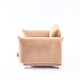 Flannelette Single Sofa Bread-shape Arm Chair Sofa with Anti-skid ...
