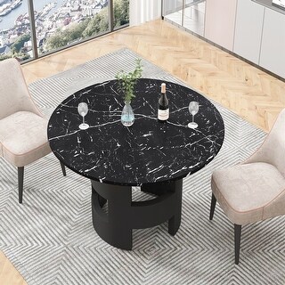 42 Inch With Marble Table Top Round Dining Table - Bed Bath & Beyond ...