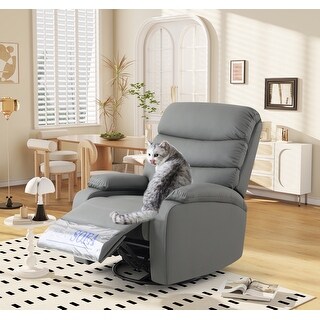 360 Degree Rotating Rocking Chair Reclining Chair Gliding Chair, Gray ...