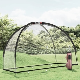 vidaXL Golf Practice Net Black 118.1"x59.1"x82.7" Polyester - Bed Bath ...