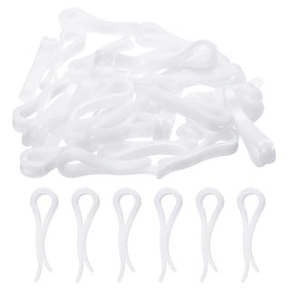 30Pcs Plastic Alligator Clips, 1.5" White U Shape Shirt Clip ...