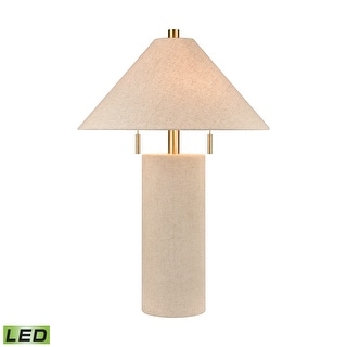 Elk Home Blythe Oatmeal With Oatmeal Linen Cone Shade Table Lamp - Bed ...