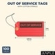 100 Pack Red Out of Service Tags with String, Maintenance Equipment ...