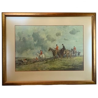 Antique Hand Colored Engraving The Bedale Hunt By Anson Martin Engraved ...