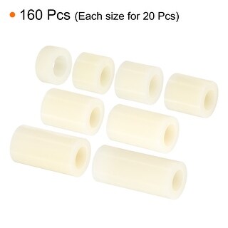 Round Spacer Washer Set, 160 Pack 5,8,10,12,15,18,20,25mm for M6 Screws ...