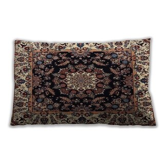 Ahgly Company Traditional Classic Indoor-Outdoor Blood Night Red Lumbar ...