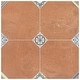 Merola Tile Manises Decor Cuero 13-1/8" x 13-1/8" Porcelain Floor and ...