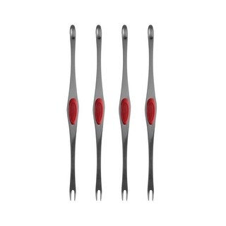 Maine Man 4pc 18/8 Stainless Steel / Silicone 8" Seafood Picks Set ...