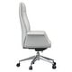 Summit High-Back Swivel Leather in Metal Frame Office Desk Chair with ...