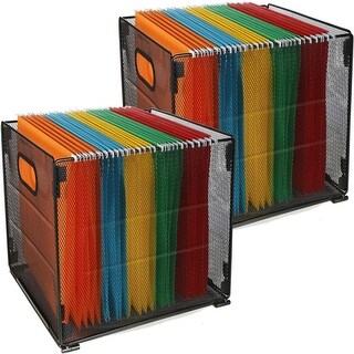 2 Pack File Folder Box Black - Bed Bath & Beyond - 39427281