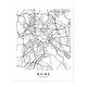 Rome Lazio Italy Rome Italy Street Map Minimal Maps Art Print/Poster ...