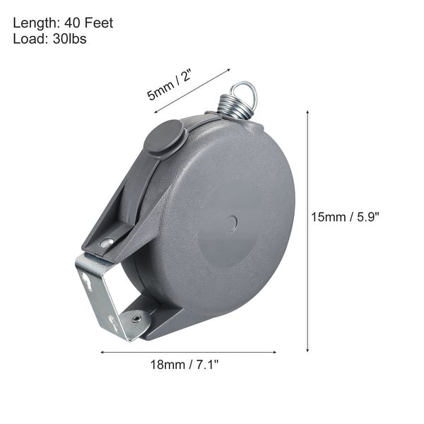 Retractable Clothesline 40 Feet Washing Line Easy Hanging with ...