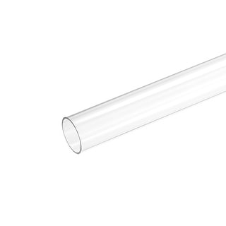 Plastic Pipe Rigid Tube Clear 0.7"(18mm) ID 0.8"(20mm) OD 14" (350mm ...