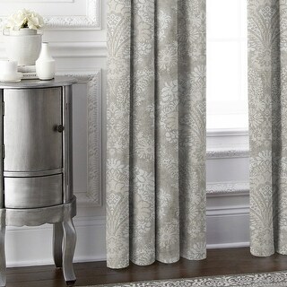 Ophelia Stone Pinch Pleat Drapery Panel - Pair - N/A - Bed Bath ...