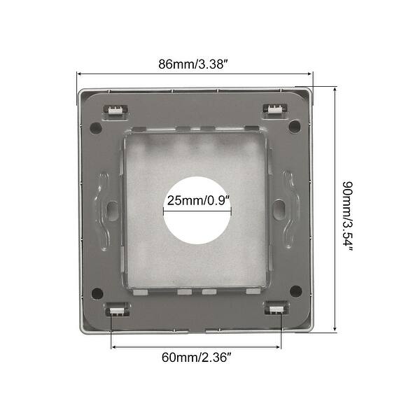 Grommet Wall Plate PC Decoration Wall Panel with 0.9 Inch Cable Through ...