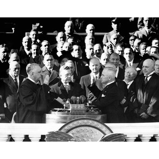 Harry TrumanS Inauguration Truman Was Sworn In At The Capitol L-R Chief ...