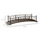 7' Metal Arch Garden Arc Bridge with Safety Siderails - Bed Bath ...